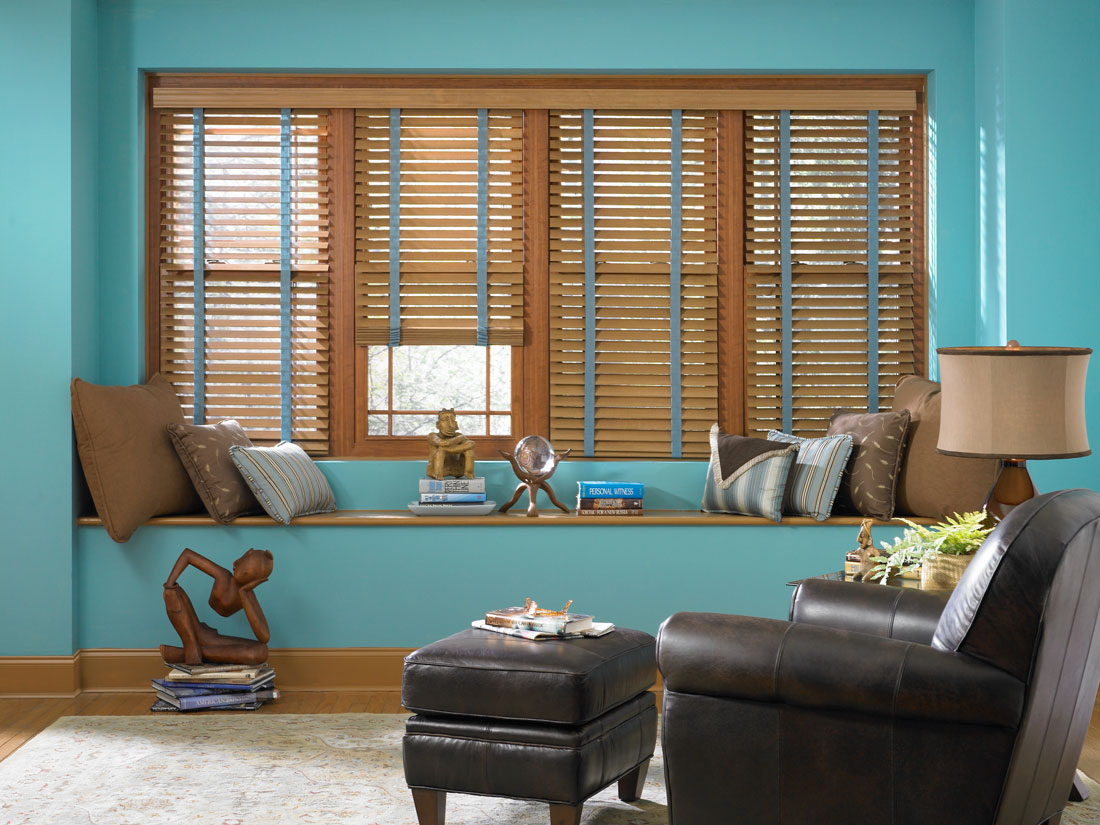Custom Wood Blinds by Lafayette Interior Fashions