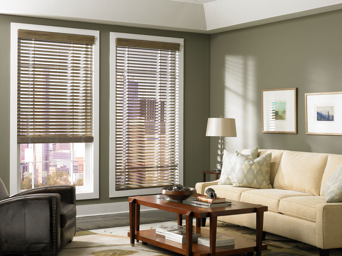 Custom Wood Blinds by Lafayette Interior Fashions