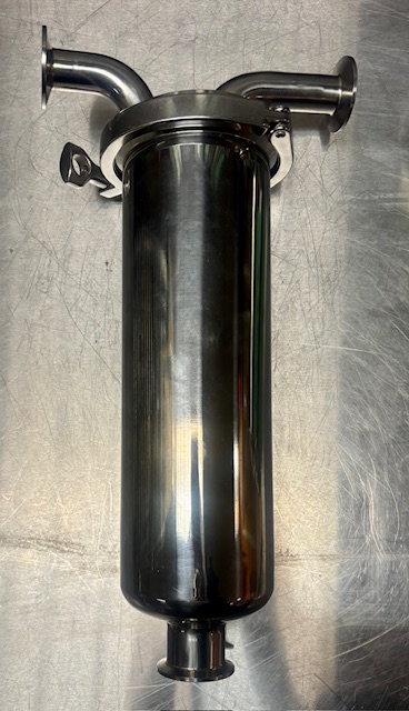 PALL 14" Stainless Steel Sanitary Single Cartridge Filter Housing ...