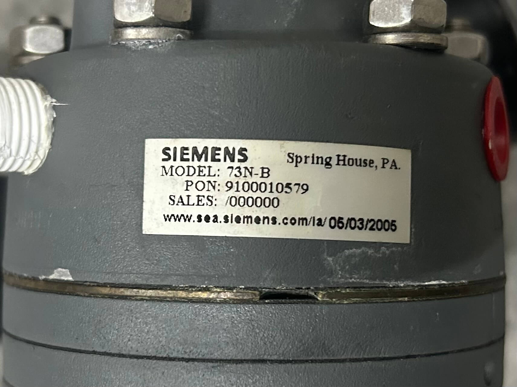 Siemens Valve Positioner with ITT Industries Advantage Diaphragm ...