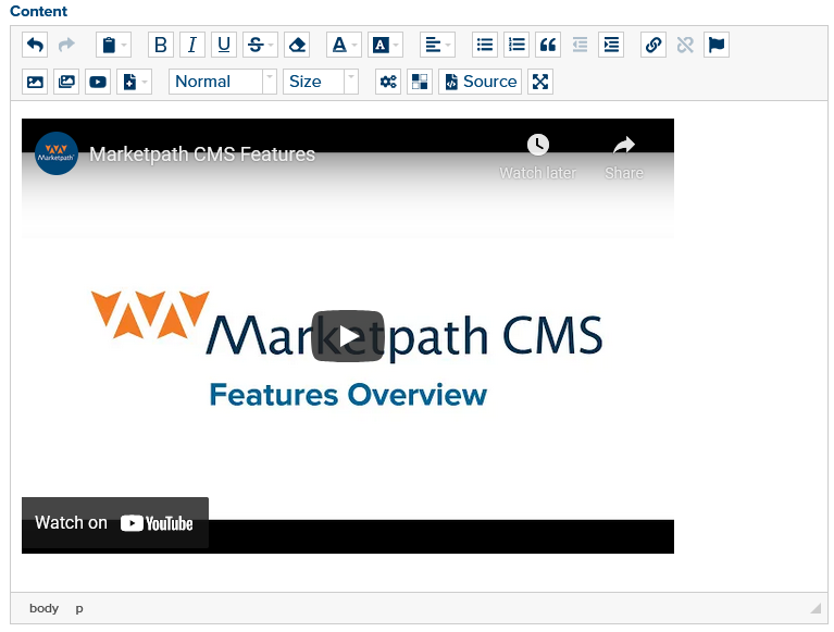 Videos | Marketpath CMS