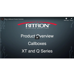 Ritron XT and Q Series Callbox Radio Video Overview | Ritron Radio ...