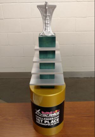 CNC Machining of Custom Red Bull Trophies | Tomlinson Mfg | Indianapolis