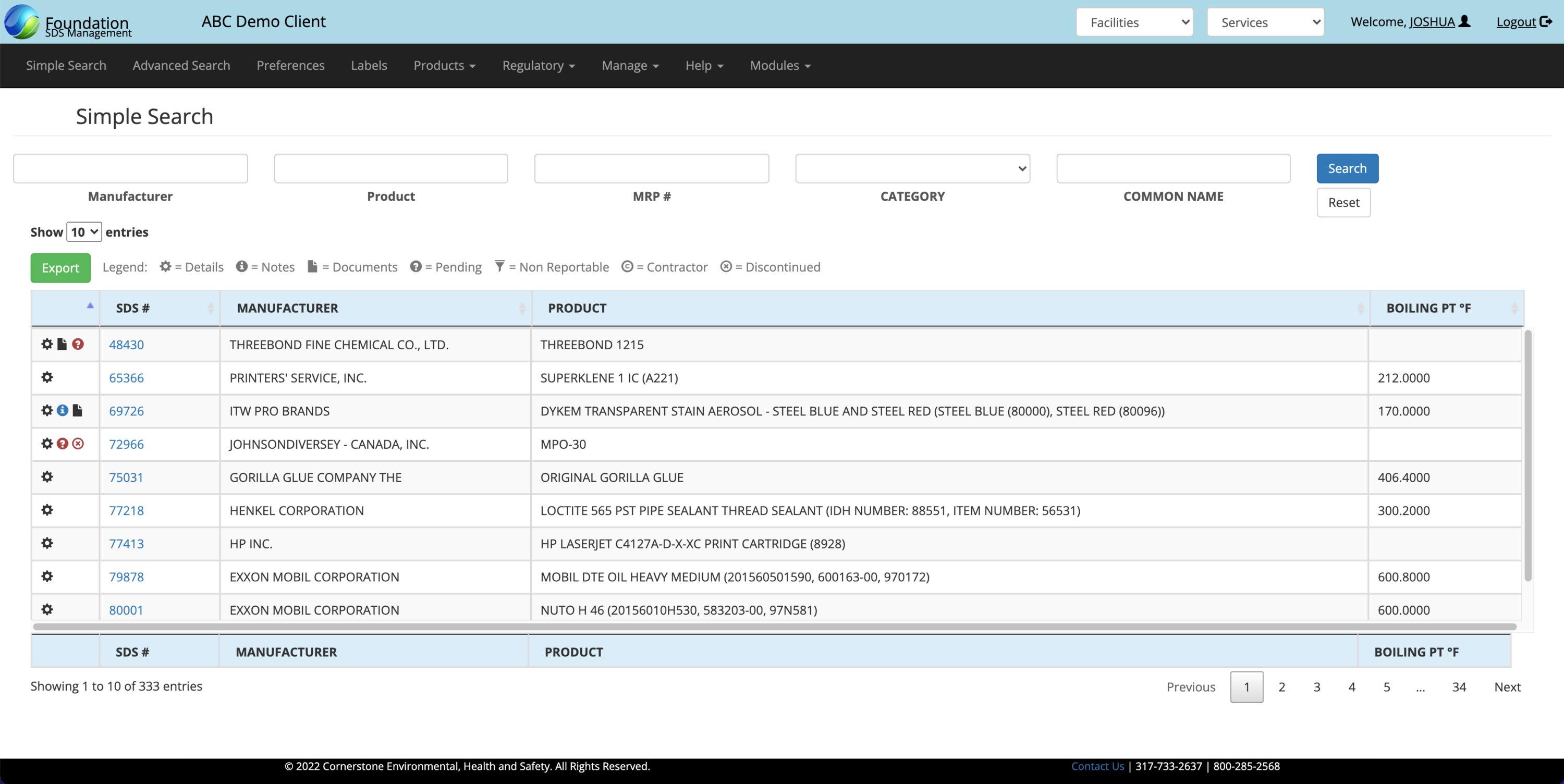 EHS Software Platform | SDS Management | webEHS Demo