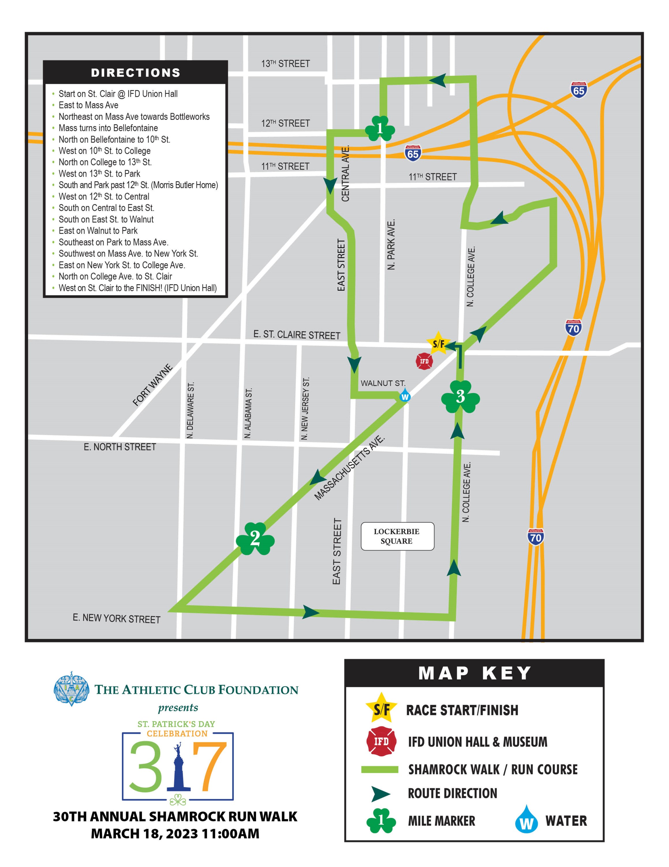 Shamrock Run & Walk | Indianapolis St. Pat's Day | Athletic Club Foundation
