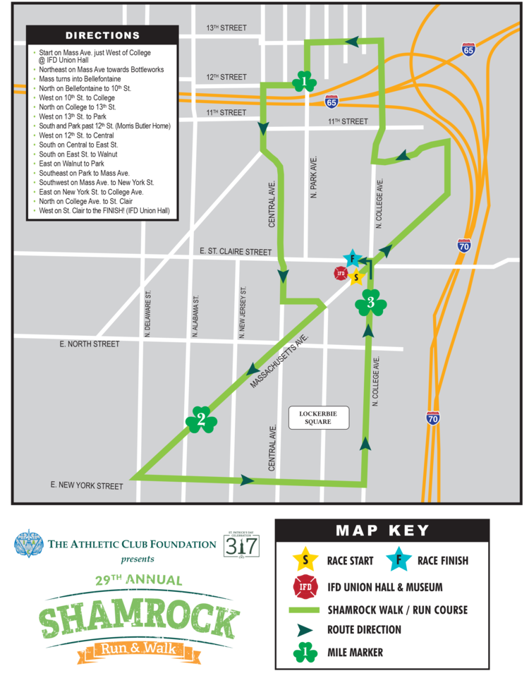 Shamrock Run & Walk | Indianapolis St. Pat's Day | Athletic Club Foundation